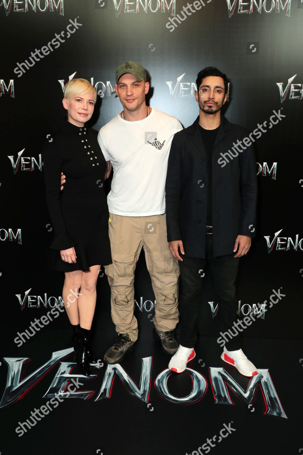 Michelle Williams Tom Hardy Riz Ahmed Editorial Stock Photo - Stock Image | Shutterstock