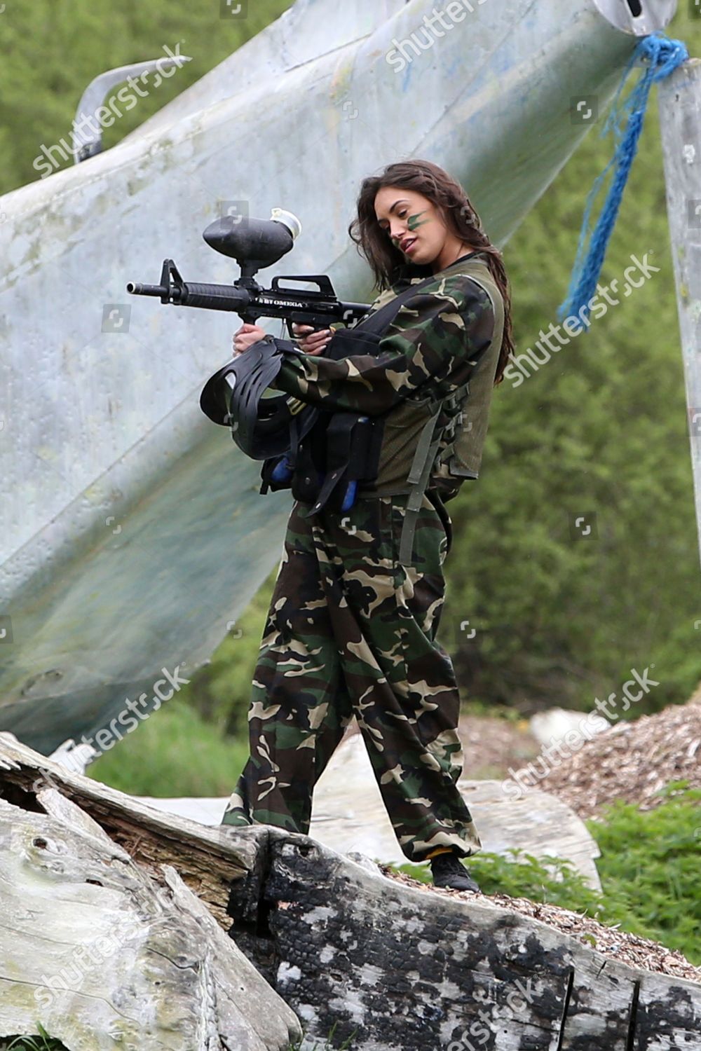 Clelia Theodorou Mayhem Paintball Editorial Stock Photo - Stock Image ...