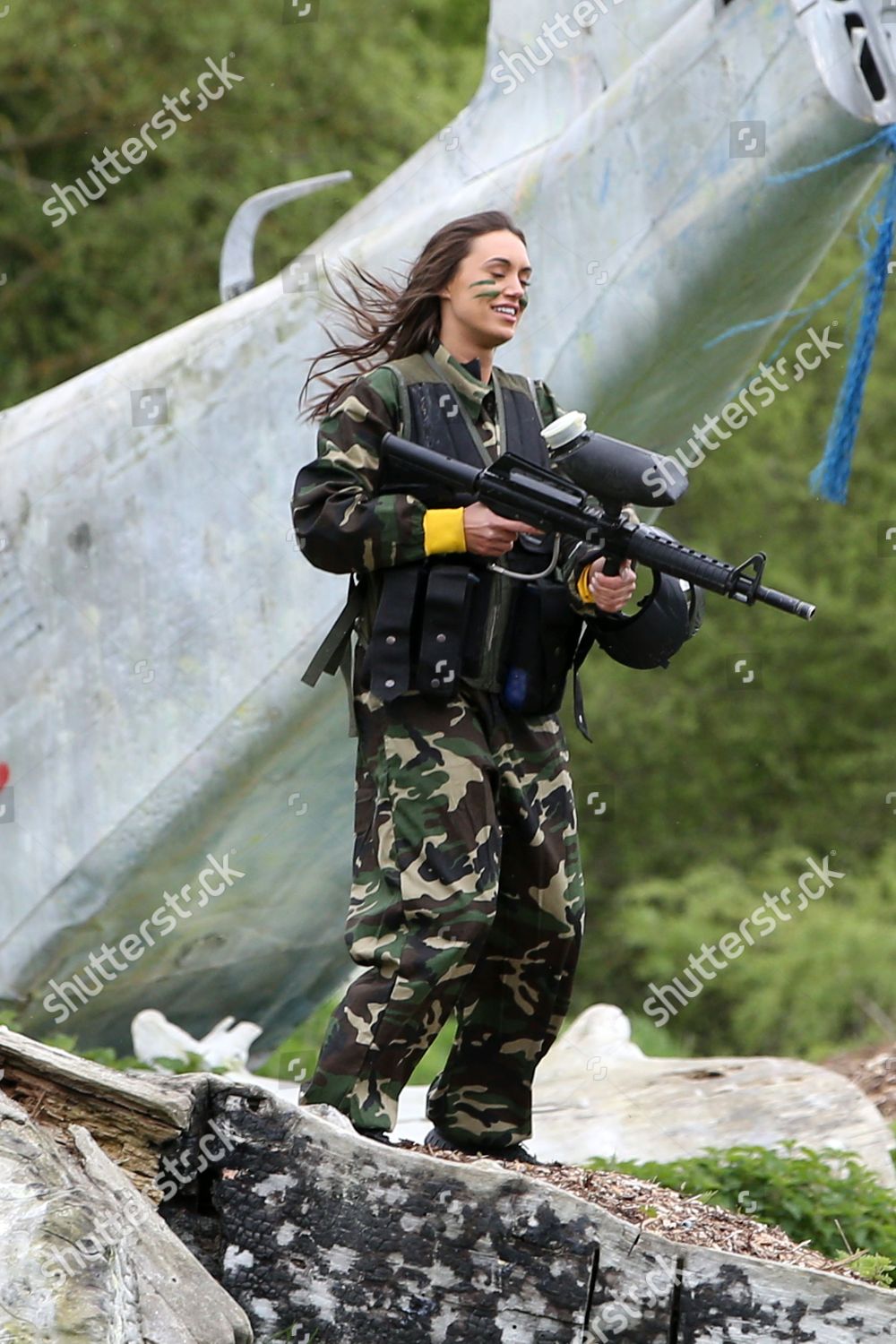 Clelia Theodorou Mayhem Paintball Editorial Stock Photo - Stock Image ...