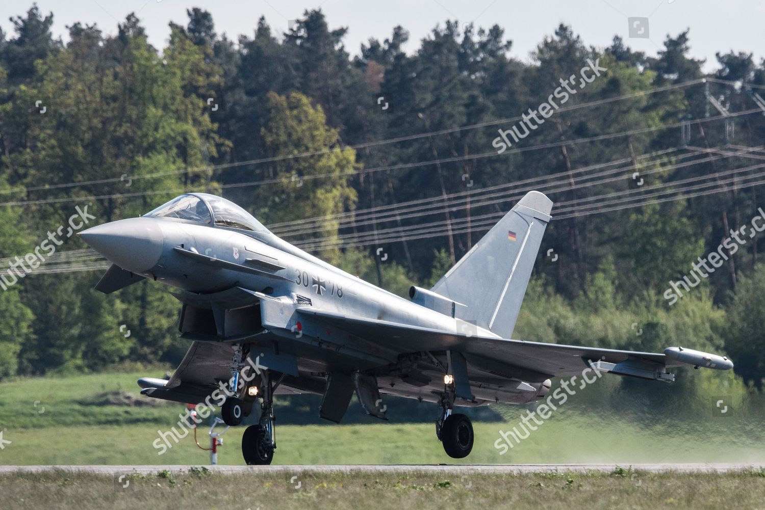 Eurofighter Jet German Air Force During Editorial Stock Photo - Stock ...
