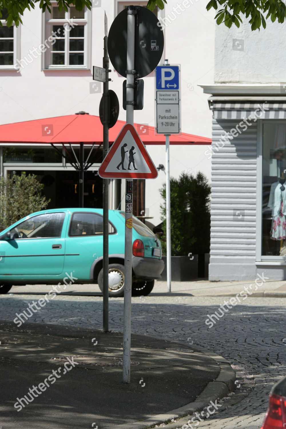 Road Sign Warning Motorists That People Editorial Stock Photo - Stock ...