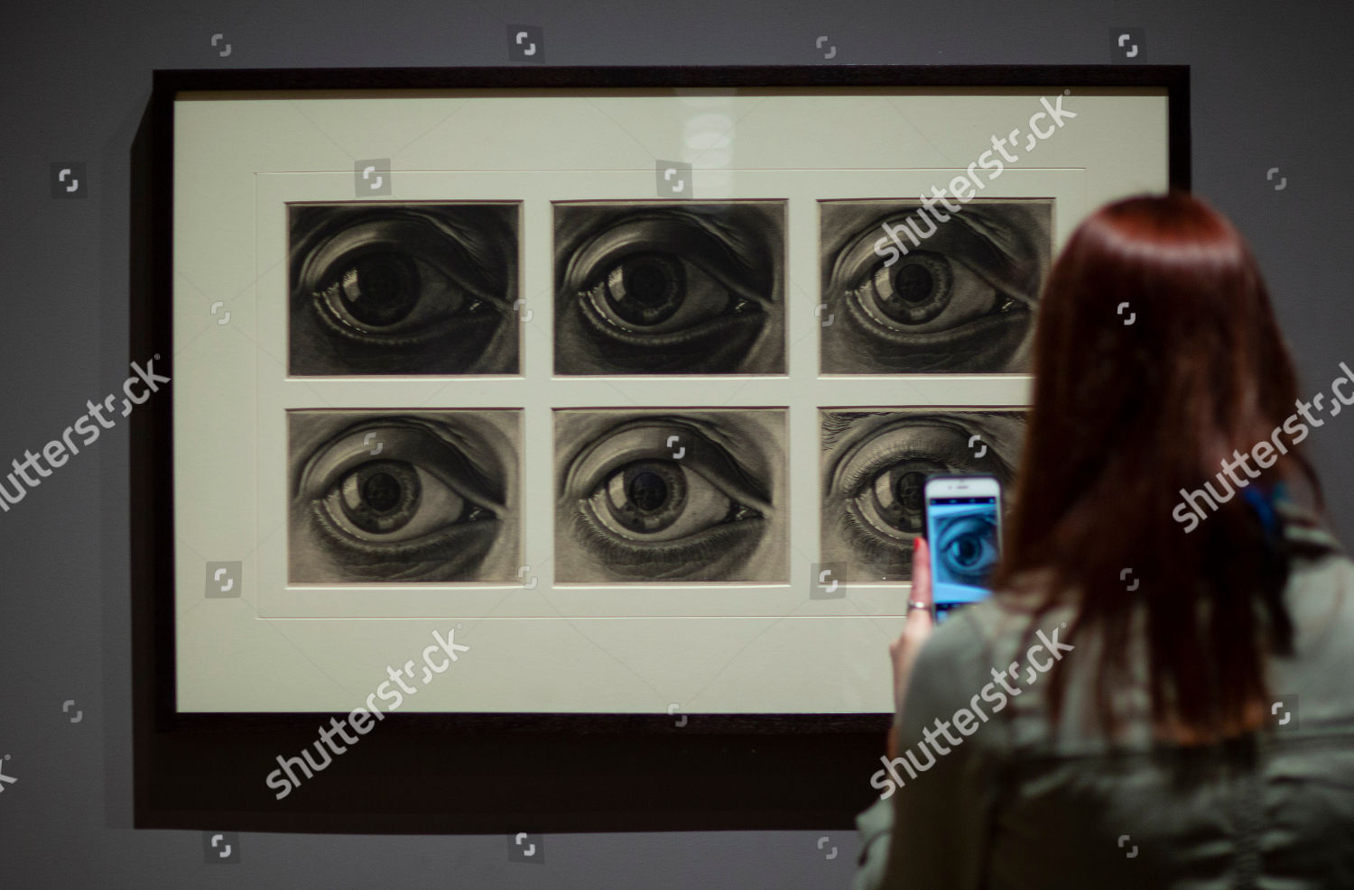 Woman Photographs Mezzotint Drypoint Eye 6 Editorial Stock Photo ...