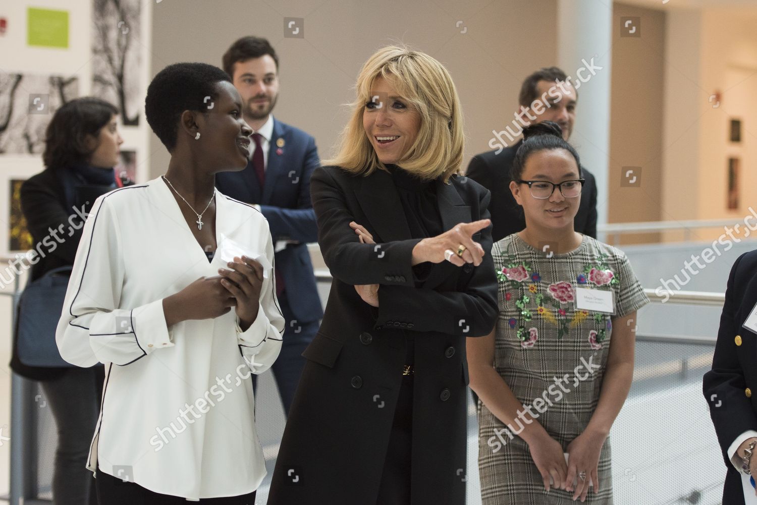 Frances First Lady Brigitte Trogneux Visits Editorial Stock Photo ...