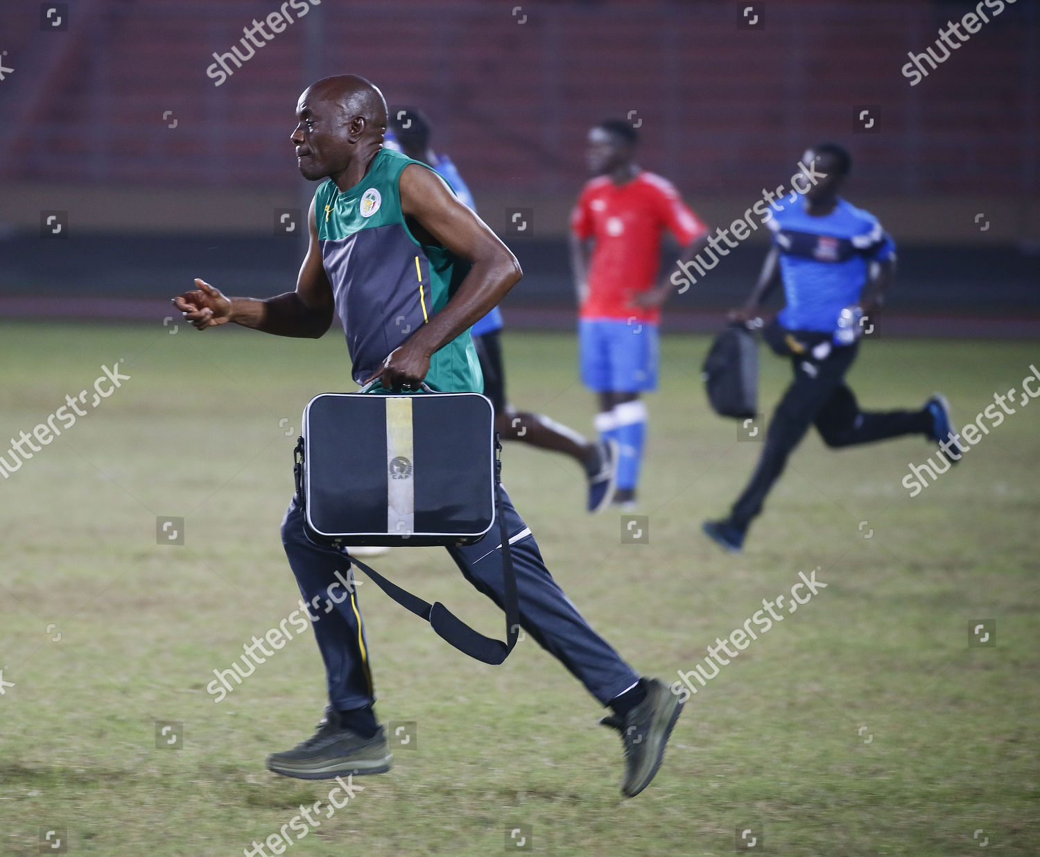 Medics Run Onto Pitch Treat Injured Editorial Stock Photo - Stock Image ...