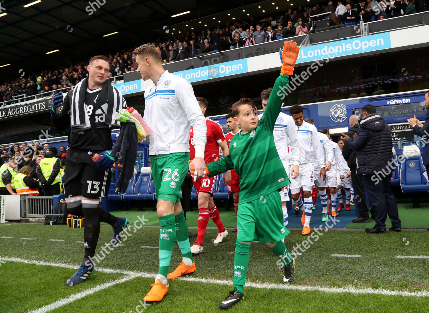 Teams Walk Out Start Match Editorial Stock Photo - Stock Image ...