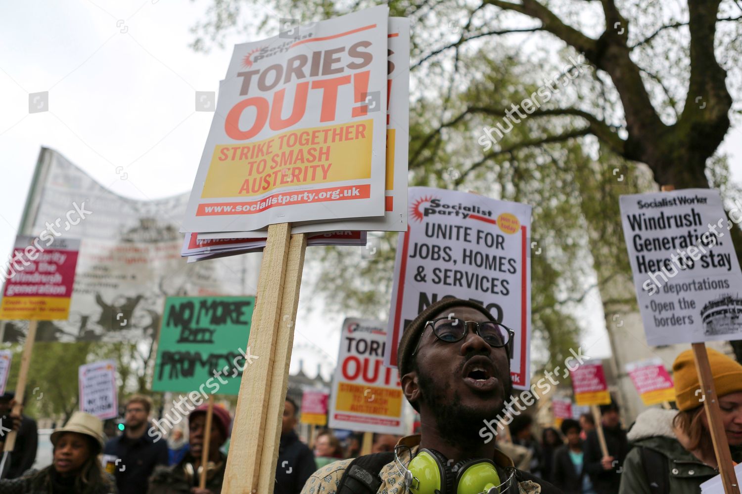 Windrush Generation Protest Outside Home Office Editorial Stock Photo ...