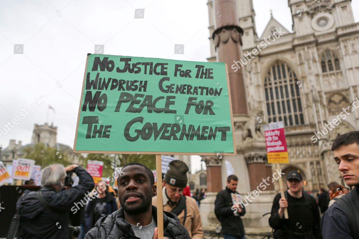 Windrush Generation Protest Outside Home Office Editorial Stock Photo ...