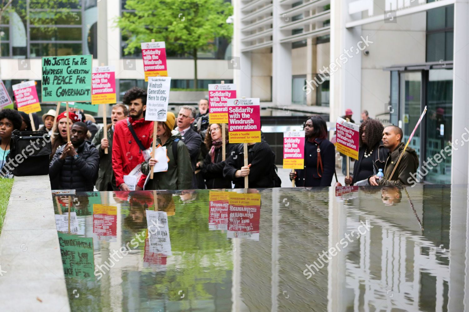 Windrush Generation Protest Outside Home Office Editorial Stock Photo ...