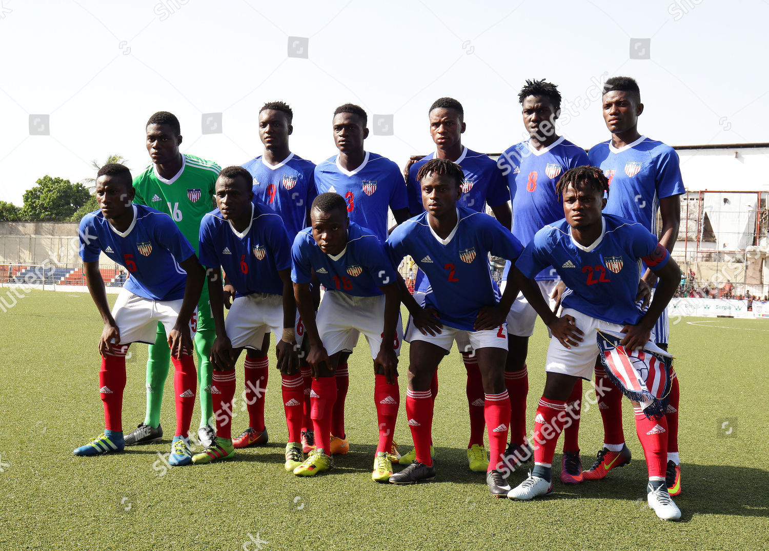 Liberian National Soccer Team Poses Photograph Editorial Stock Photo ...