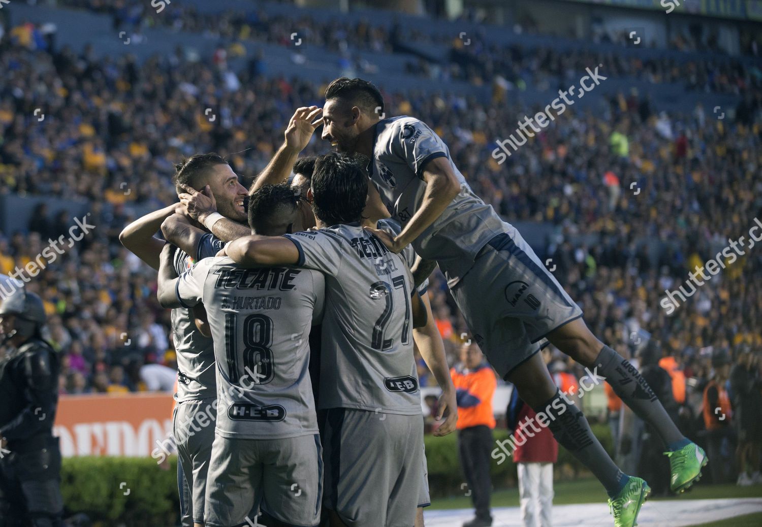 Rayados De Monterreys Players Celebrate After Editorial Stock Photo ...