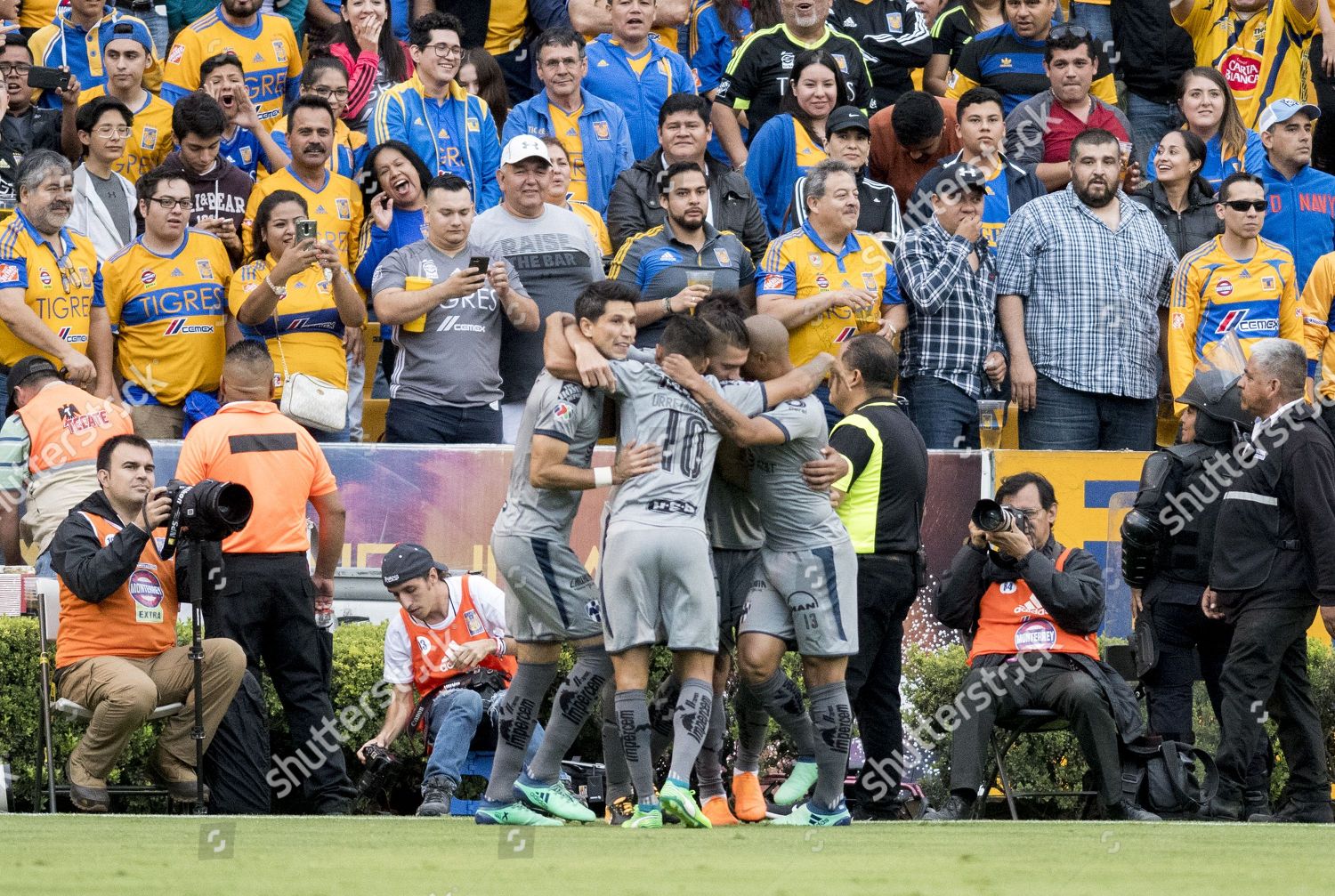 Rayados De Monterreys Players Celebrate After Editorial Stock Photo ...