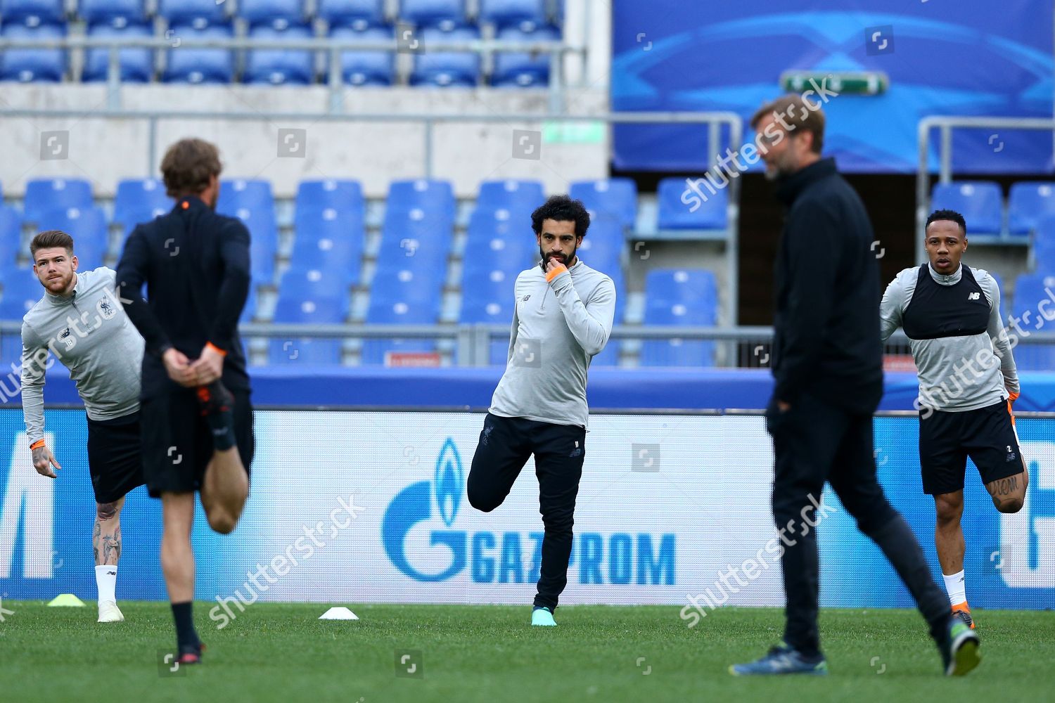 Mohamed Salah Teammates During Fc Liverpool Editorial Stock Photo ...