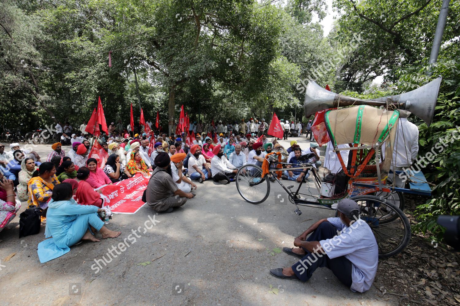 Indian Laborers Members Different Trade Unions Editorial Stock Photo ...