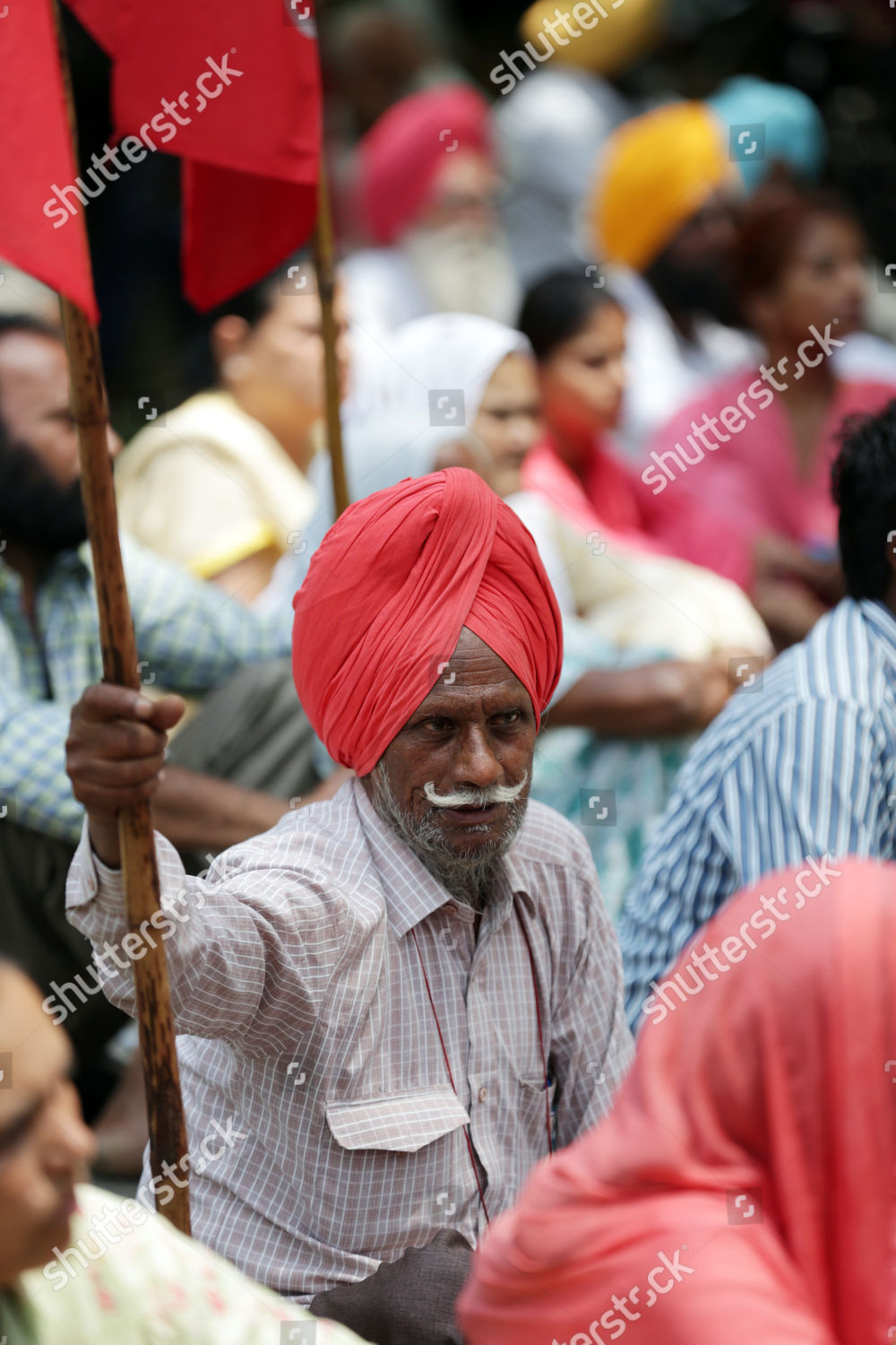 Indian Laborers Members Different Trade Unions Editorial Stock Photo ...