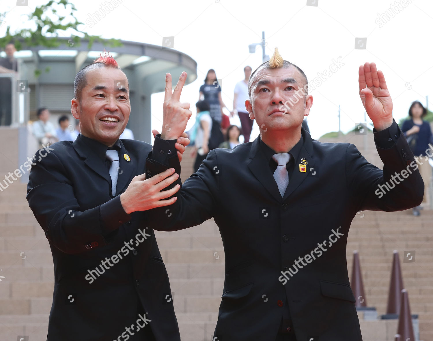 Japanese Silent Comedy Duo Gamarjobat Members Editorial Stock Photo ...