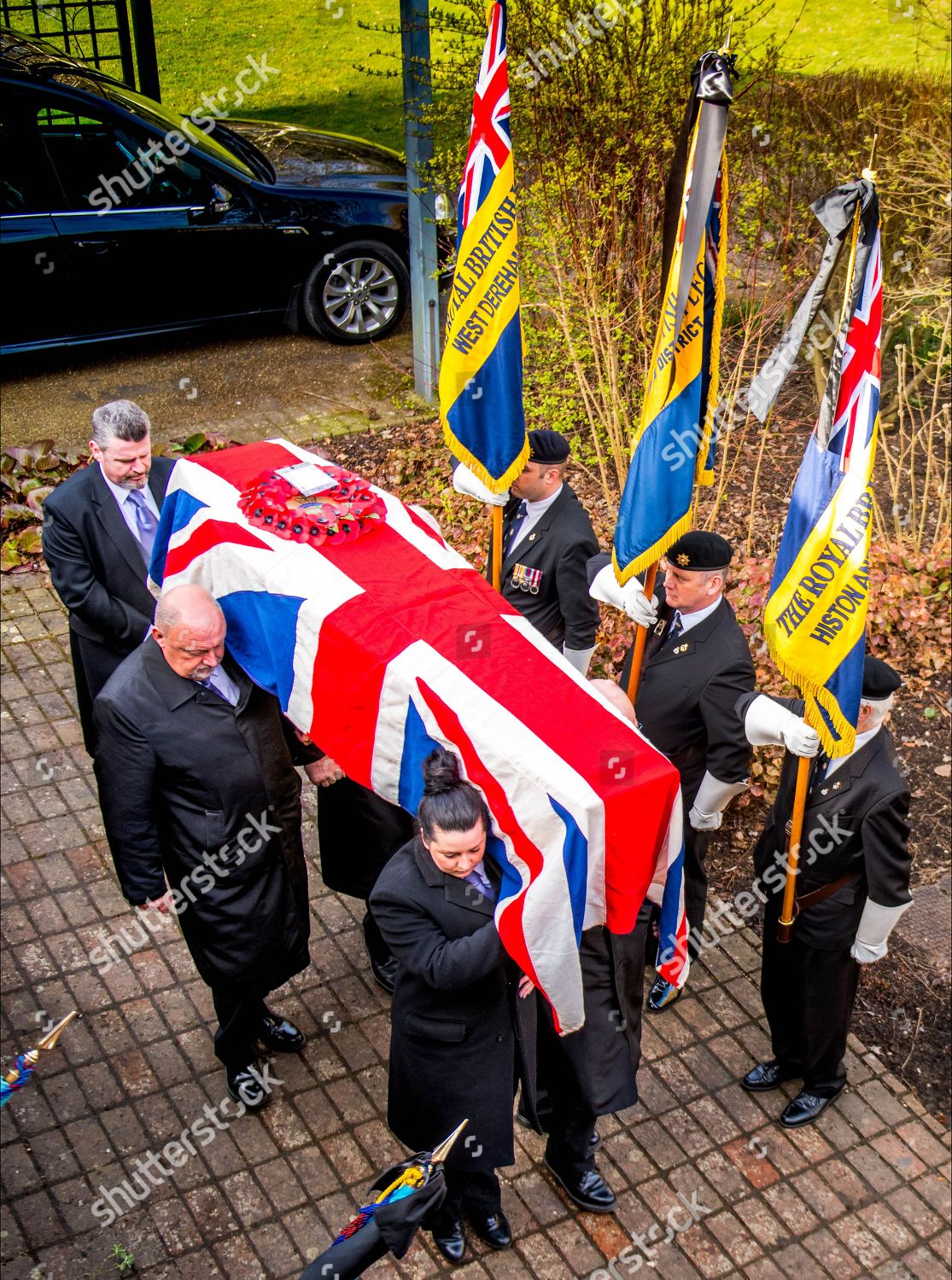 Funeral Raf Veteran Kenneth White Editorial Stock Photo - Stock Image ...