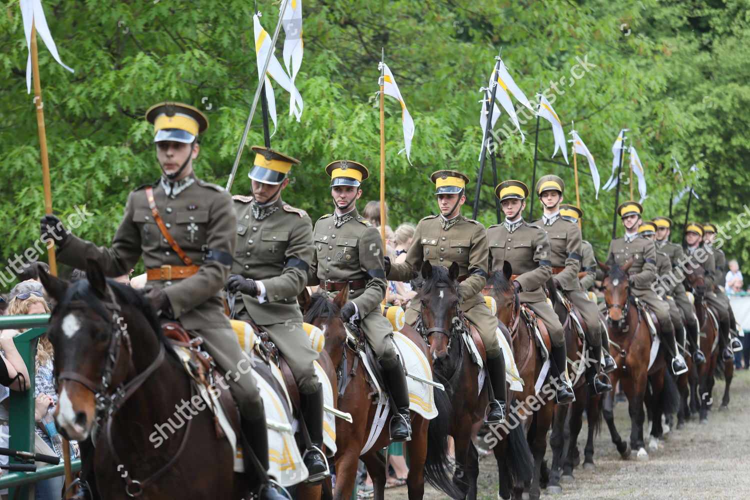 Polish Uhlans Light Cavalry Armed Lances Editorial Stock Photo - Stock ...