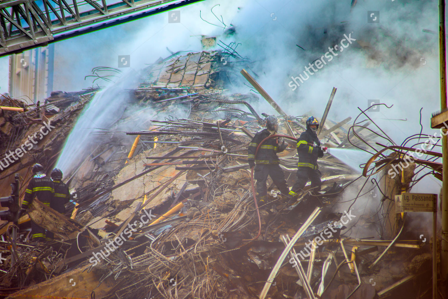 Major Fire Caused Collapse 24storey Building Editorial Stock Photo ...