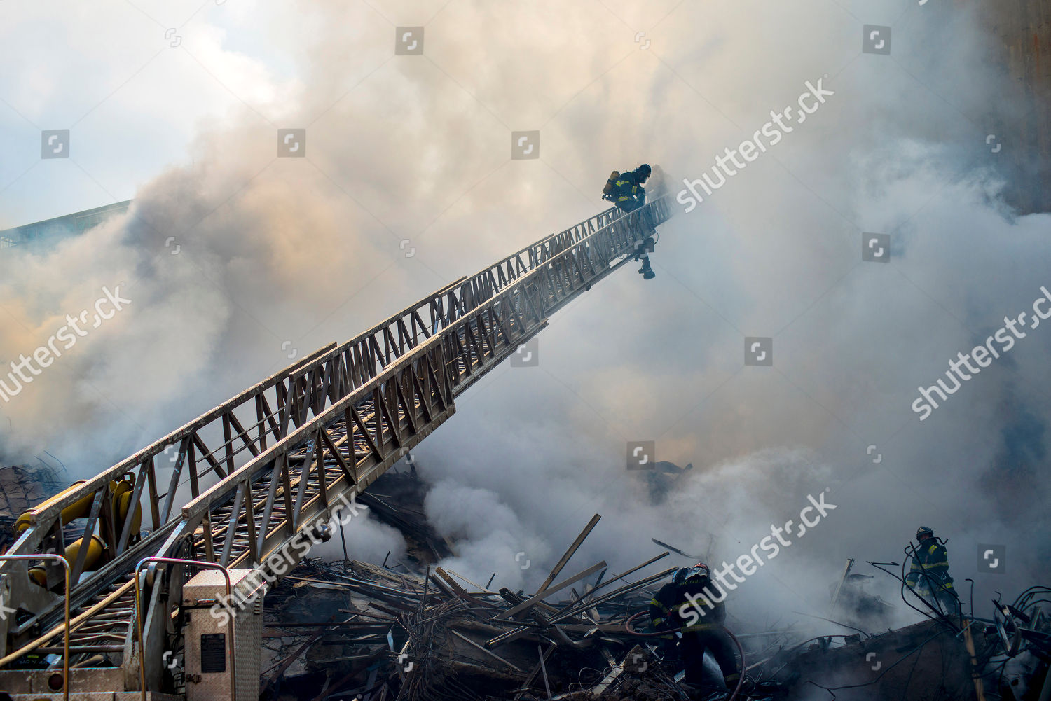 Major Fire Caused Collapse 24storey Building Editorial Stock Photo ...