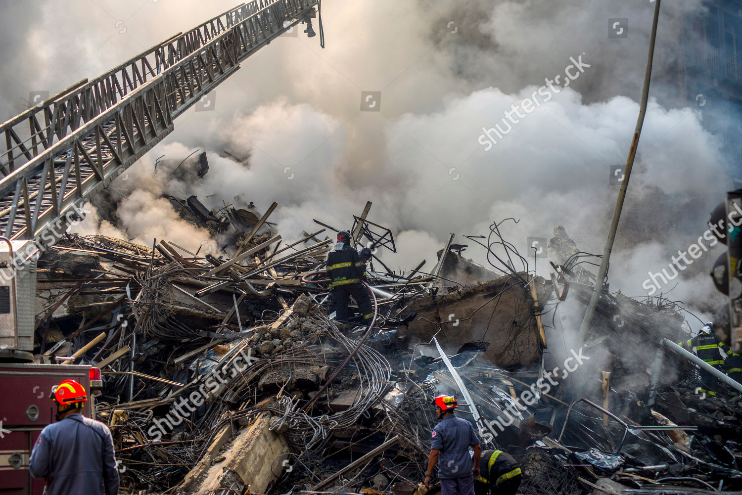 Major Fire Caused Collapse 24storey Building Editorial Stock Photo ...