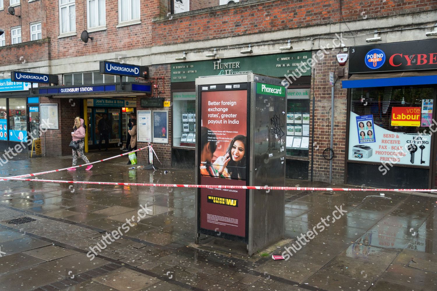 Police Cordon Queensbury Tube Station Editorial Stock Photo - Stock ...