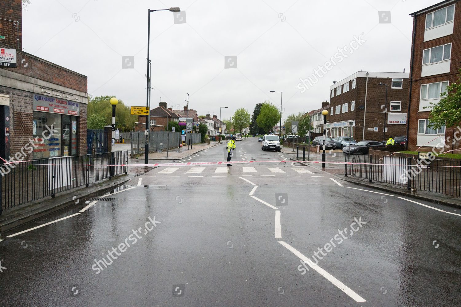Police Cordon Queensbury Tube Station Editorial Stock Photo - Stock ...