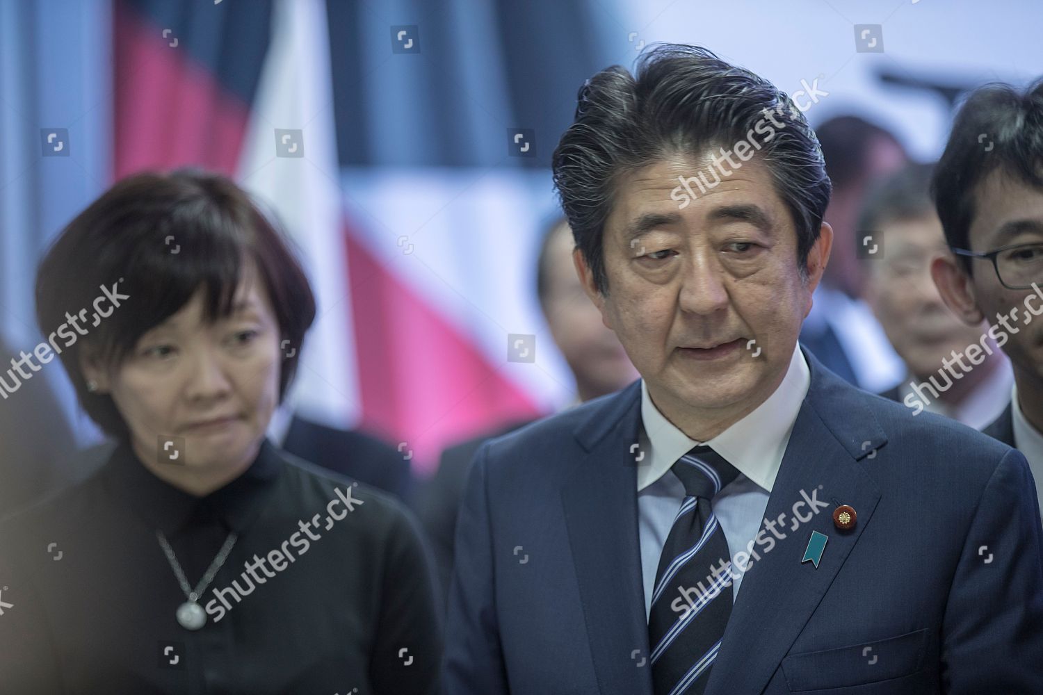 fotos de Shinzo Abe Akie Abe - Foto de stock de contenido editorial ...