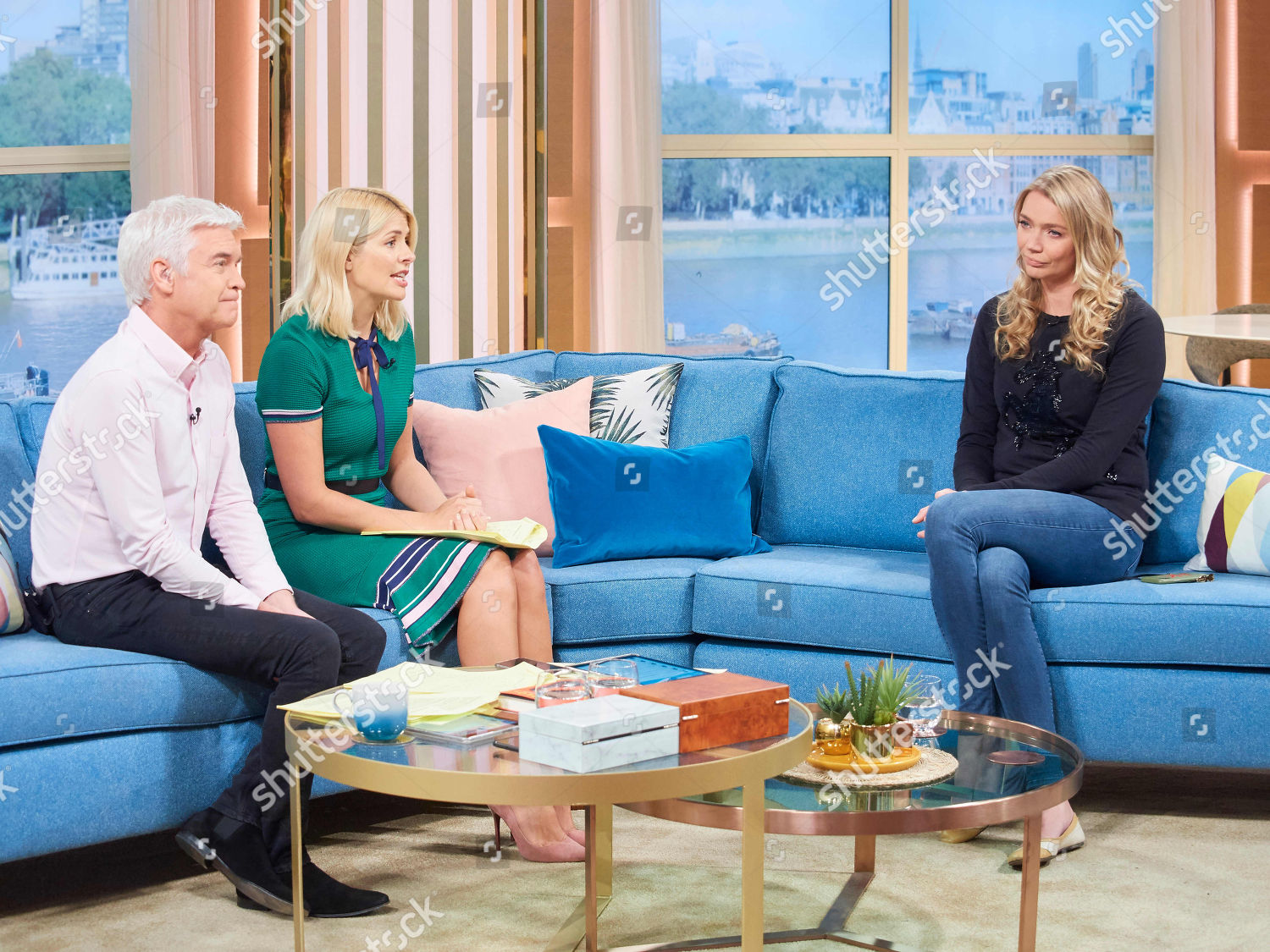 Phillip Schofield Holly Willoughby Jodie Kidd Editorial Stock Photo ...