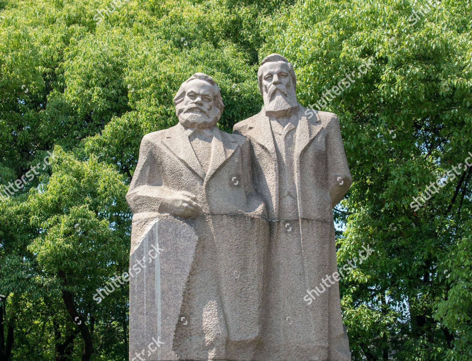 People Visit Sculptures Germany Political Philosophers Editorial Stock ...