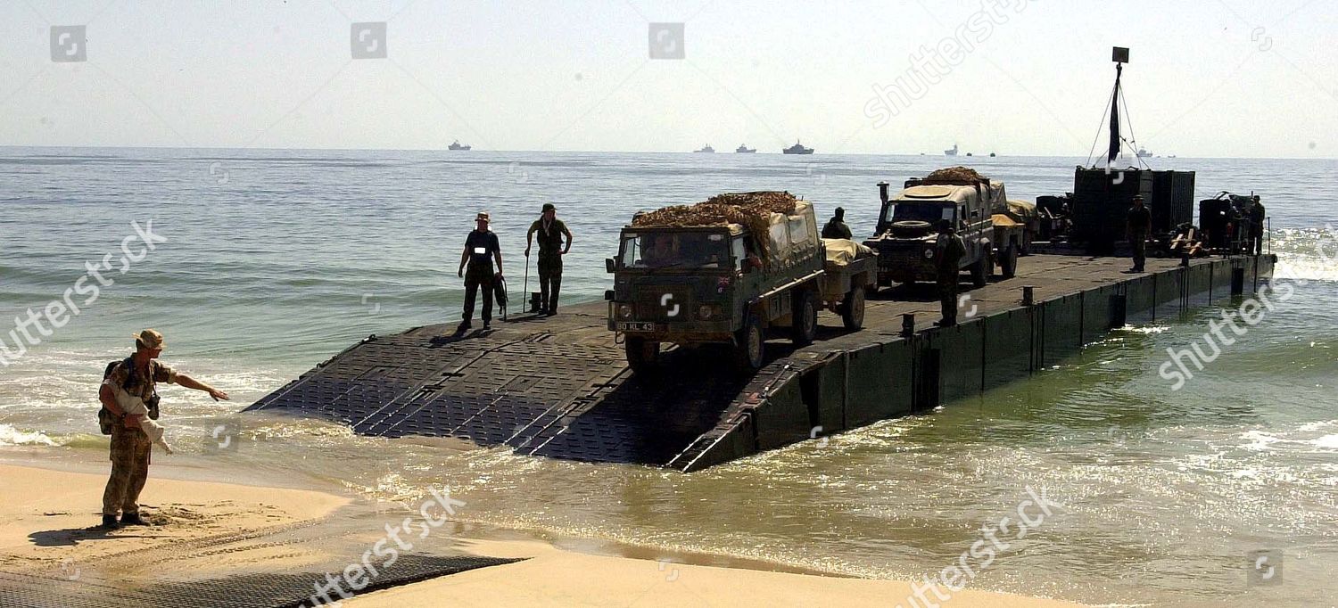 Amphibious Landing Craft On Purple Beach Editorial Stock Photo - Stock ...