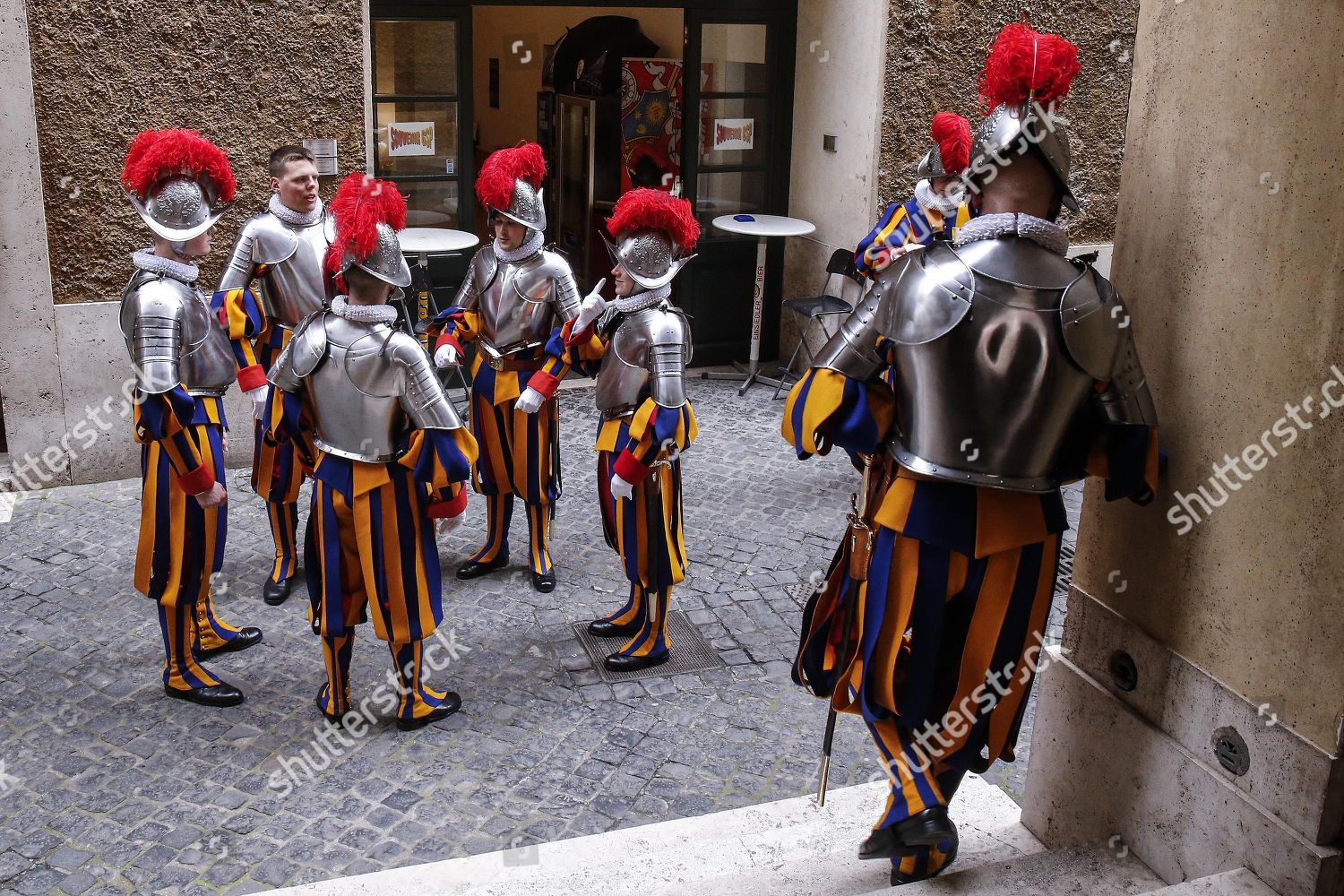New Recruits Vaticans Swiss Guards Prepare Editorial Stock Photo ...