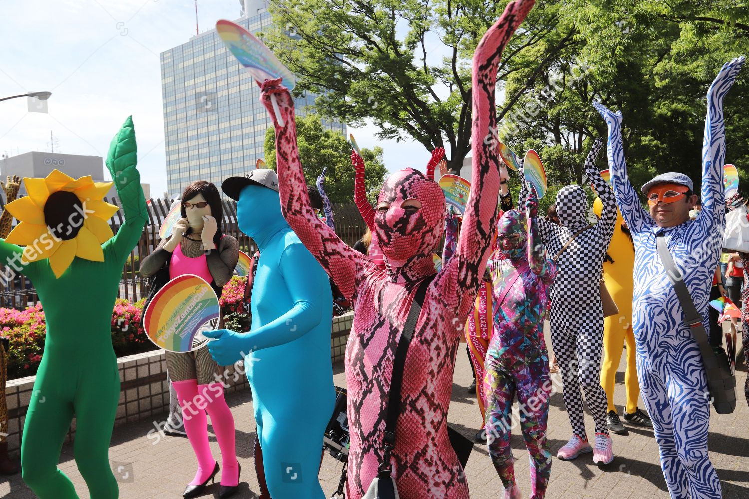 Members Tokyo Zentai Club Their Zentai Editorial Stock Photo - Stock ...