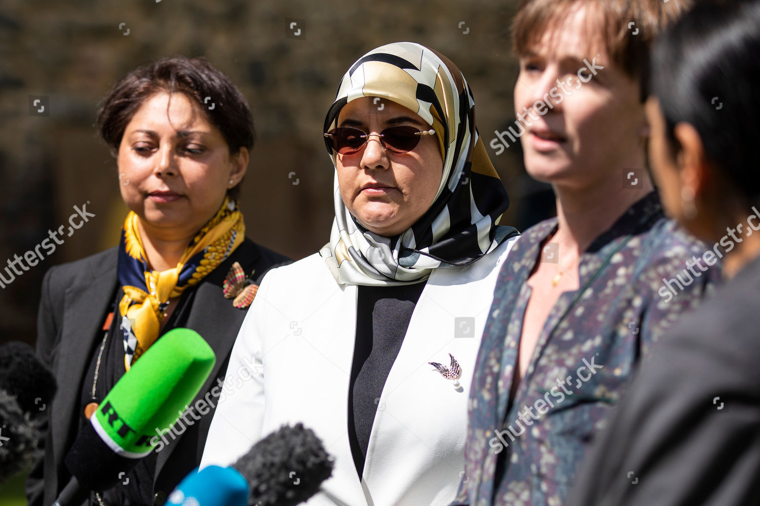 Fatima Boudchar 2l Addresses Media Outside Editorial Stock Photo ...