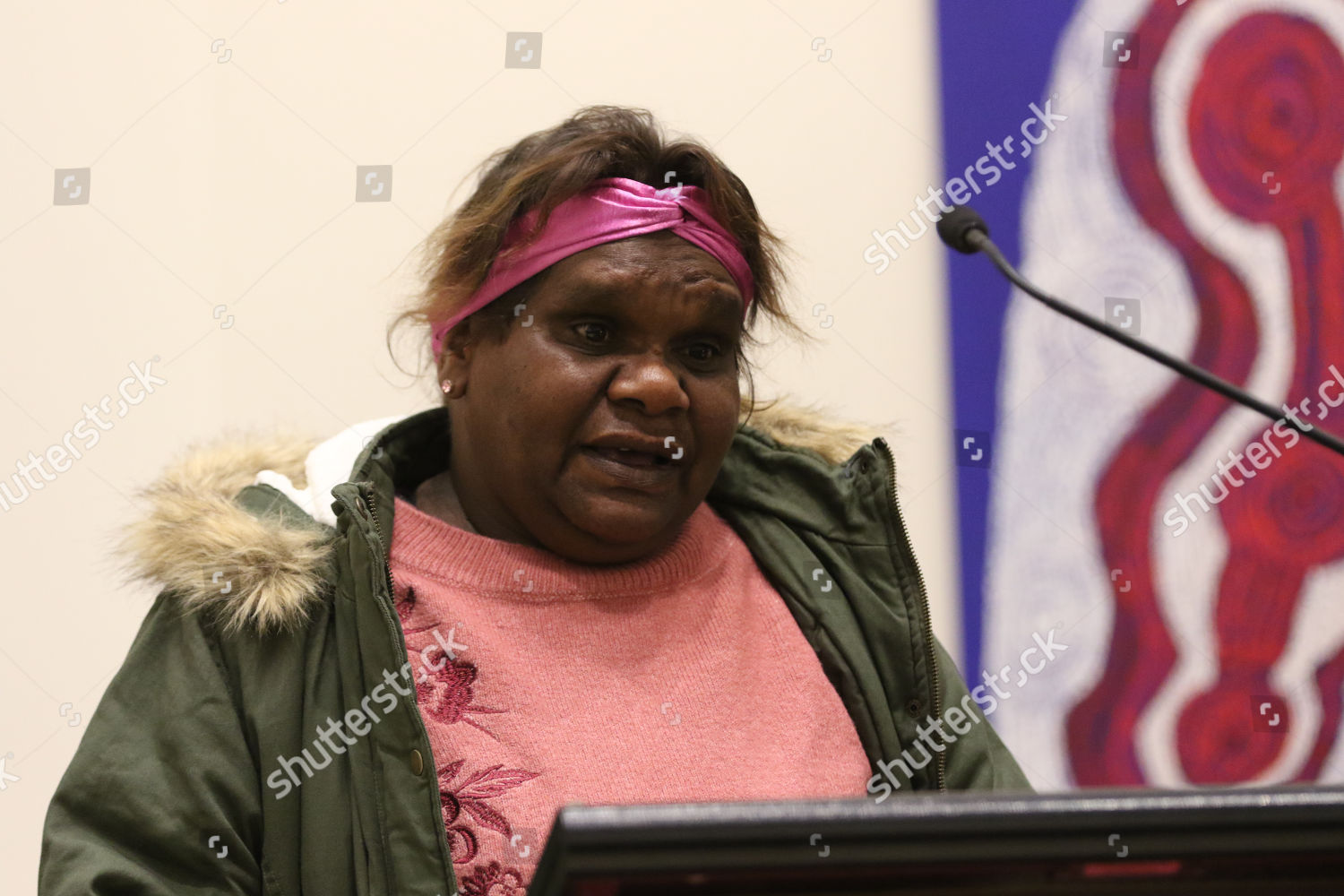 Kaylene Whiskey Gives Speech After Being Editorial Stock Photo - Stock ...