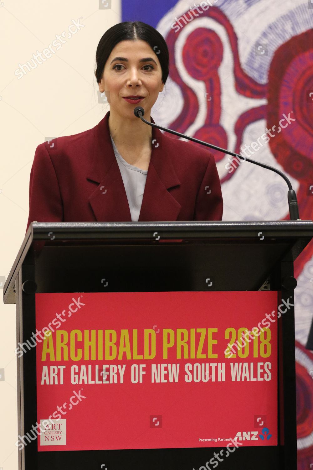 Artist Yvette Coppersmith Gives Speech After Editorial Stock Photo ...