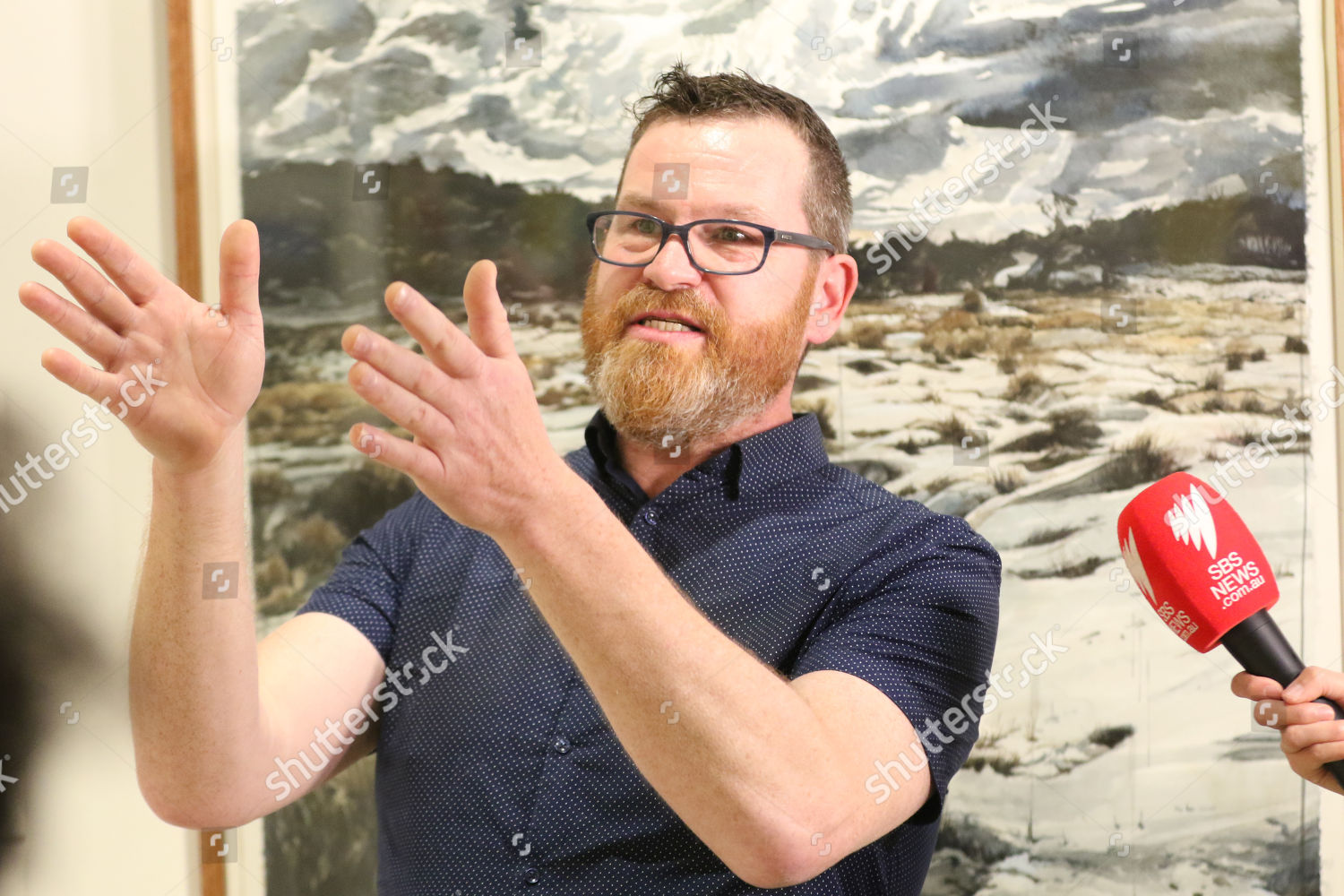 Phillip Edwards Winner Trustees Watercolour Prize Editorial Stock Photo ...