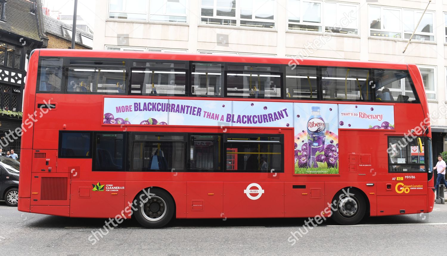 London Bus Carries Drink Advert Oxford Editorial Stock Photo - Stock ...