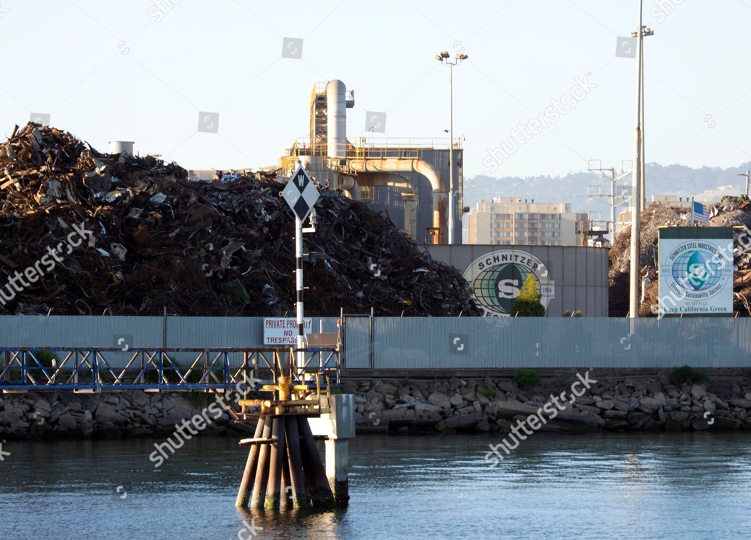 Schnitzer Steel Metals Recycling Facility Deep Editorial Stock Photo ...