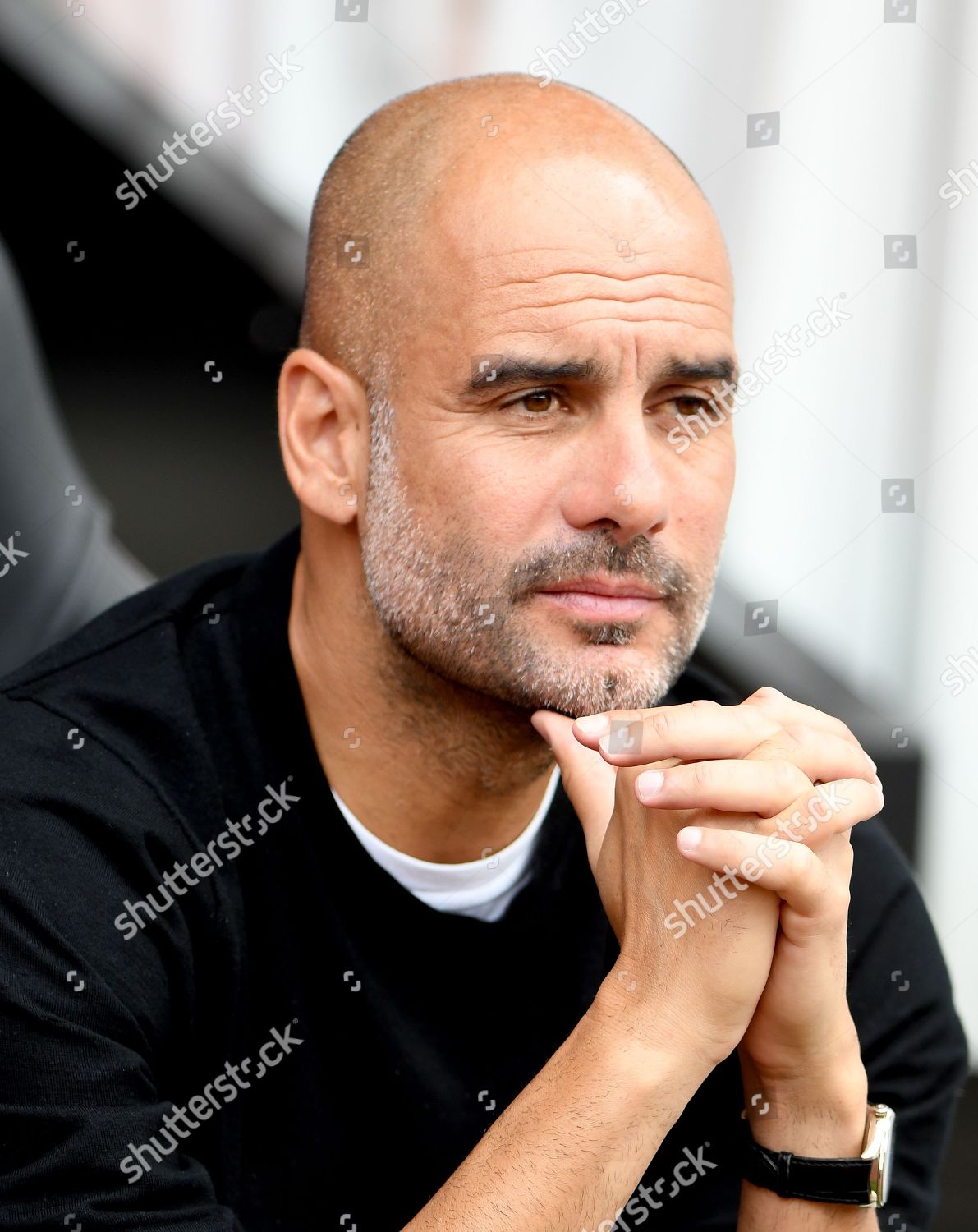 JOSEP GUARDIOLA MANCHESTER CITY ON TOUCHLINE Editorial Stock Photo ...