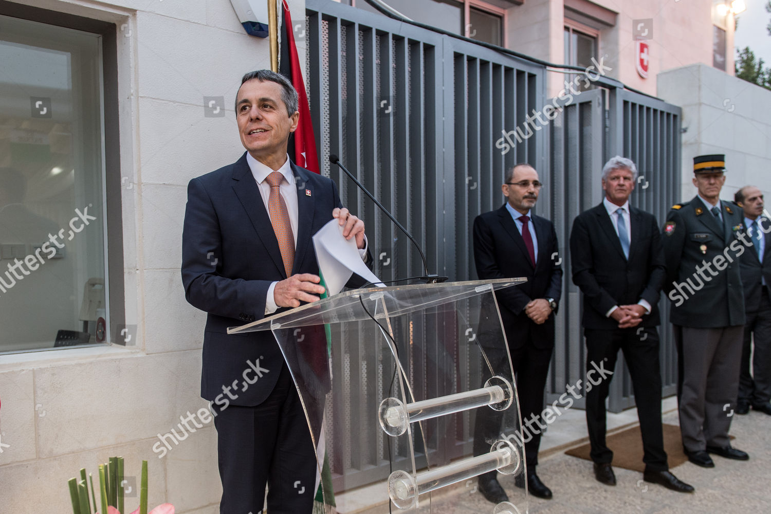 Inauguration New Swiss Embassy Jordan Swiss Editorial Stock Photo ...