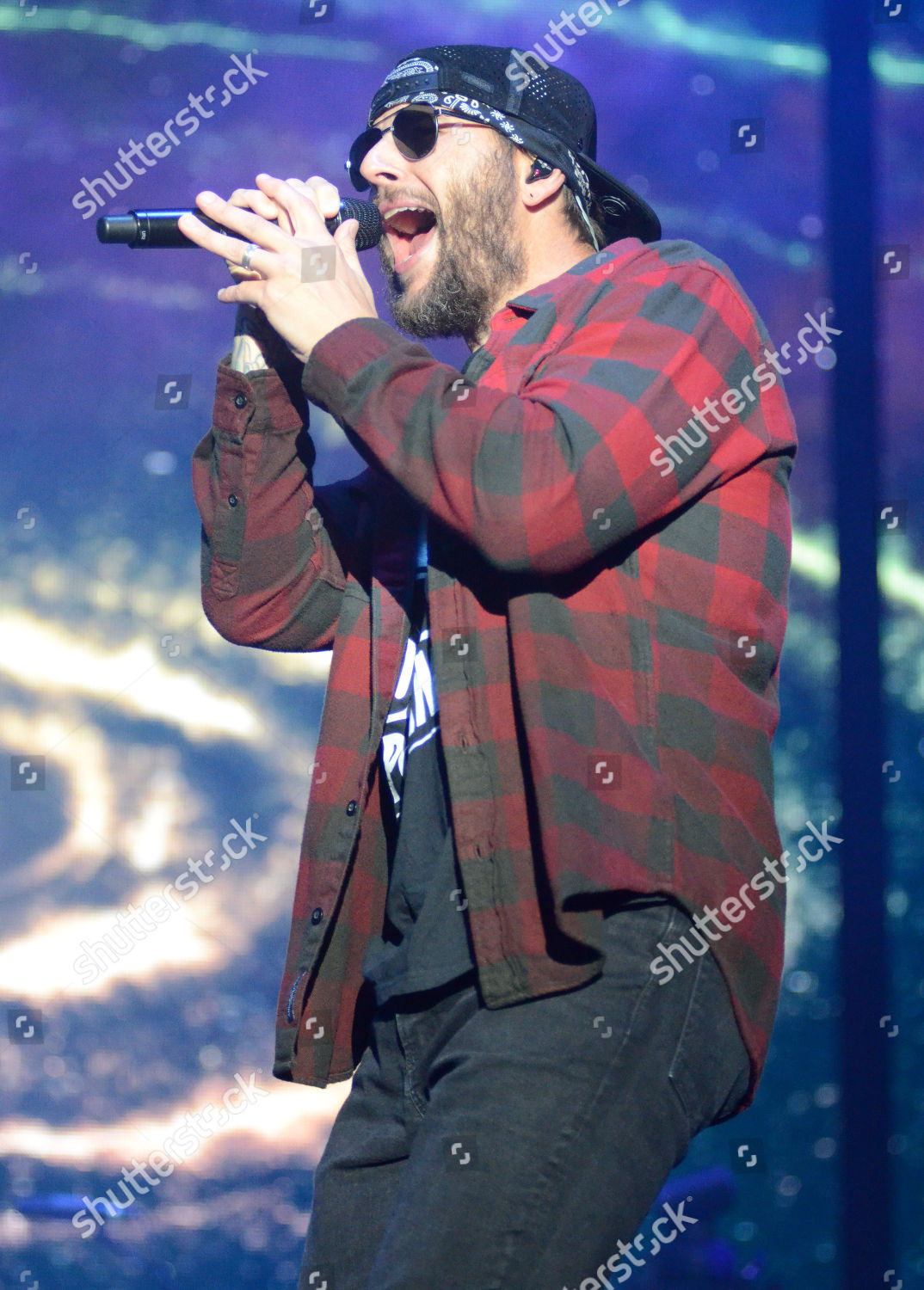 Lead Singer M Shadows Band Avenged Editorial Stock Photo - Stock Image ...