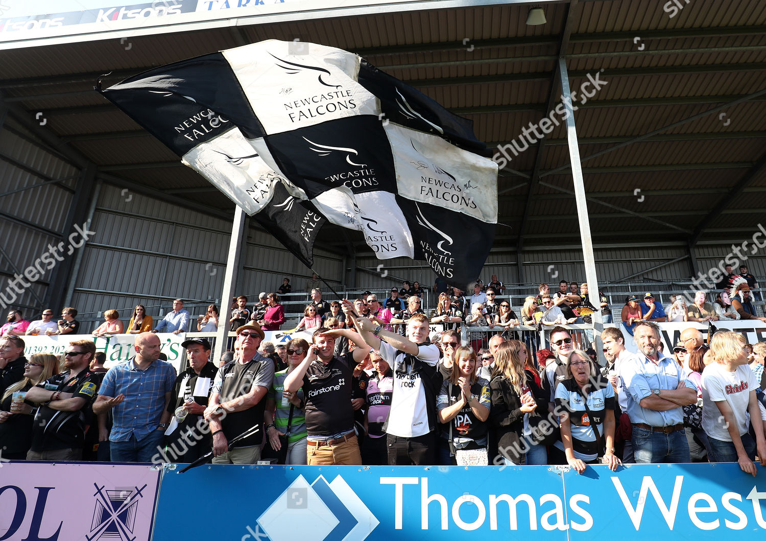 Newcastle Falcon Fans Editorial Stock Photo - Stock Image | Shutterstock