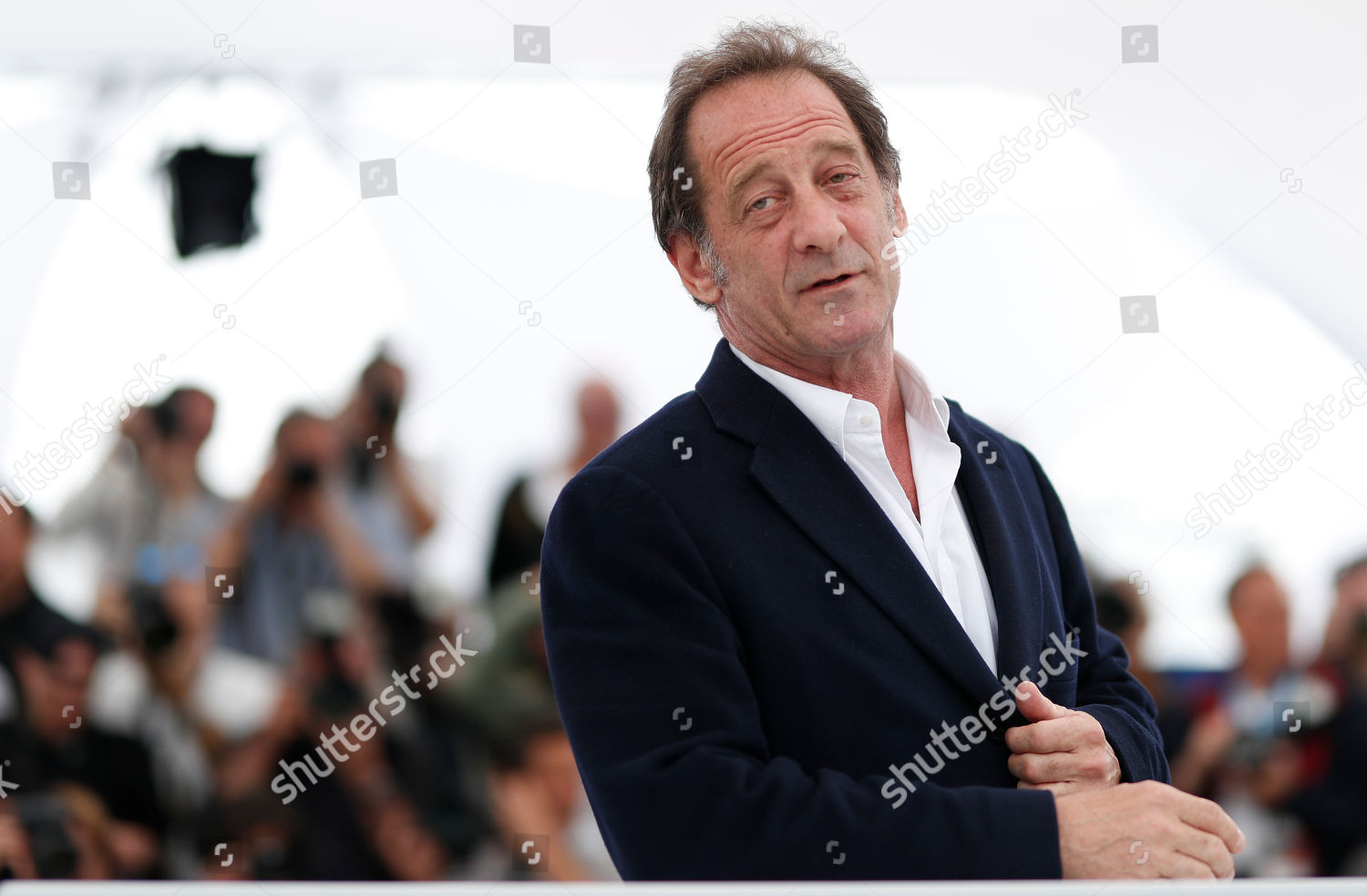 French Actor Vincent Lindon Poses During Editorial Stock Photo - Stock ...