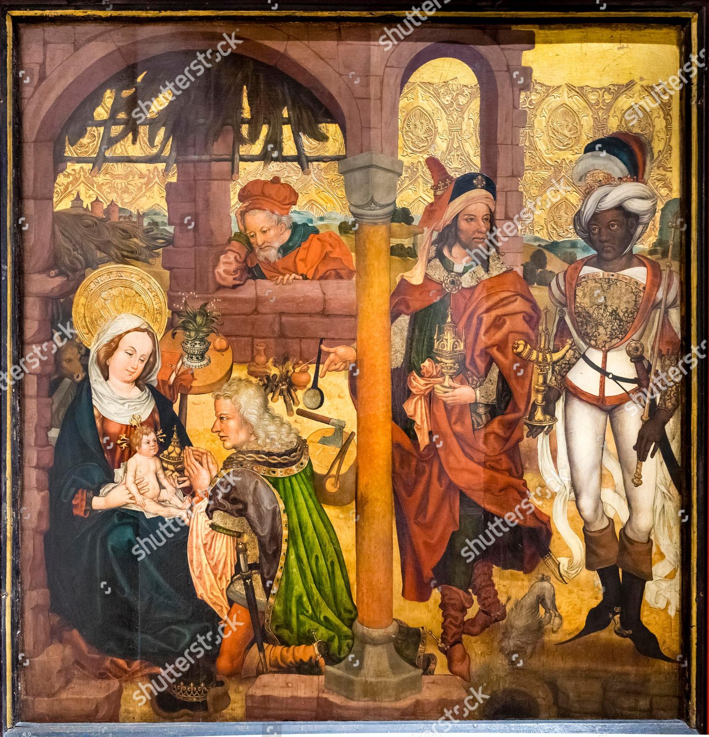 Painting Worship Kings Retable De La Editorial Stock Photo - Stock ...