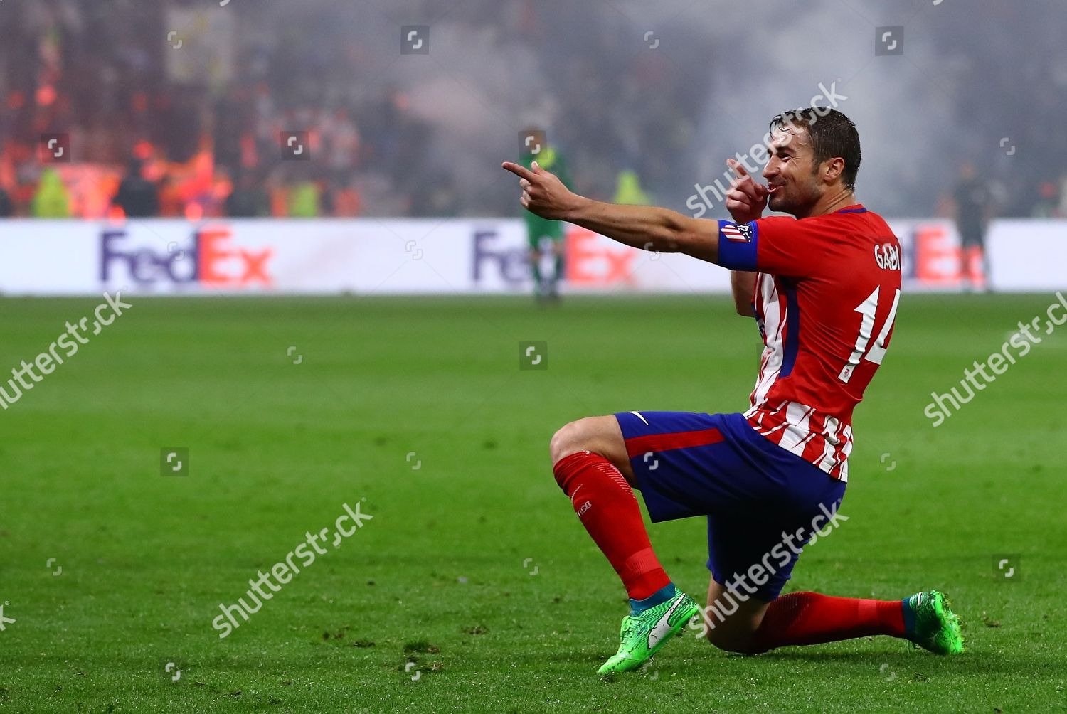Gabi Fernandez Atletico Madrid Celebrates Scoring Editorial Stock Photo ...