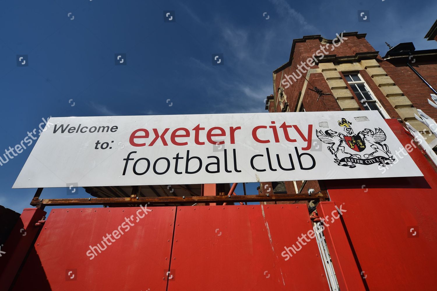 Exeter City Football Club Welcome Sign Editorial Stock Photo - Stock ...
