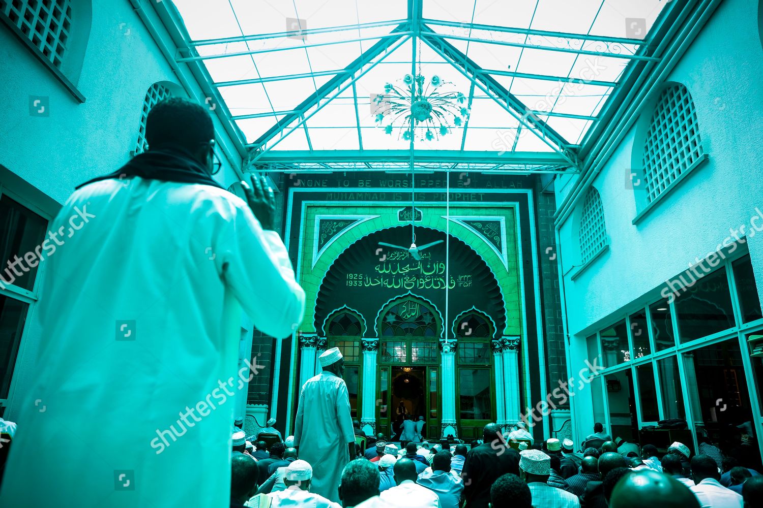 Kenyan Muslims Gather Jamia Mosque Downtown Editorial Stock Photo ...