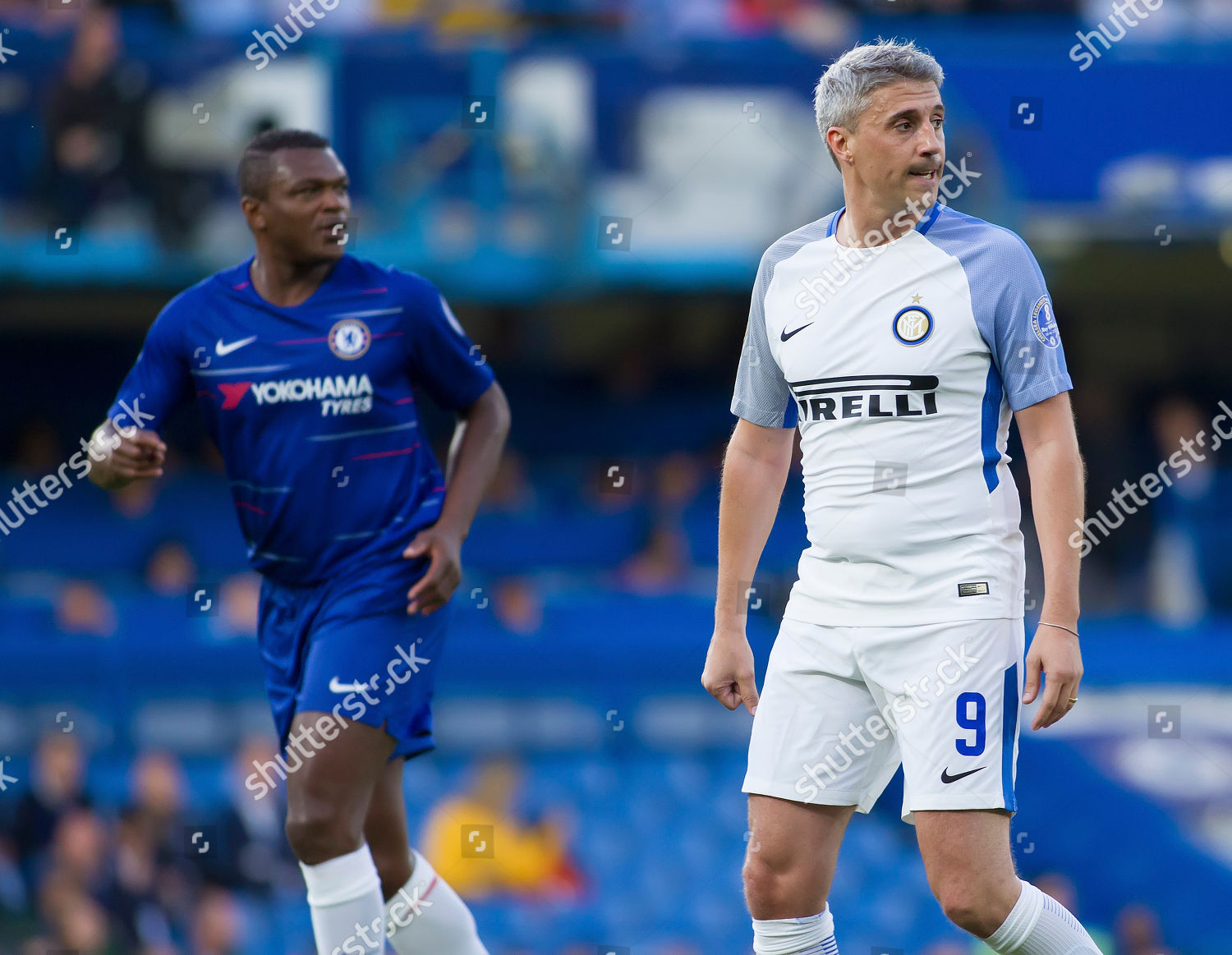 Hernan Crespo Inter Forever Shadowed By Editorial Stock Photo - Stock ...