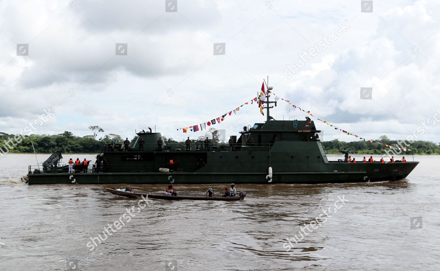 Peruvian Vessel Bap Clavero Sails Puerto Editorial Stock Photo - Stock ...