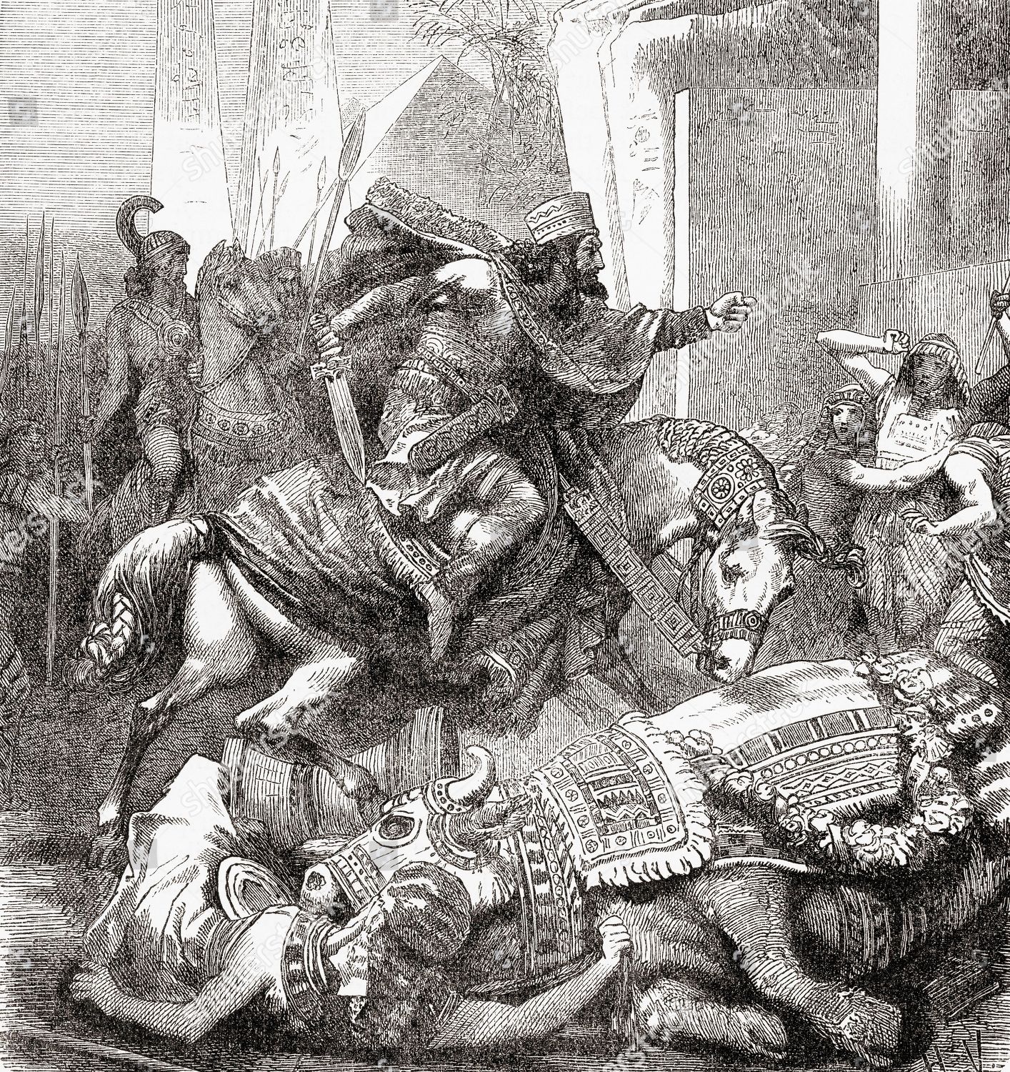 Cambyses Ii Killing Sacred Bull Apis Editorial Stock Photo - Stock ...
